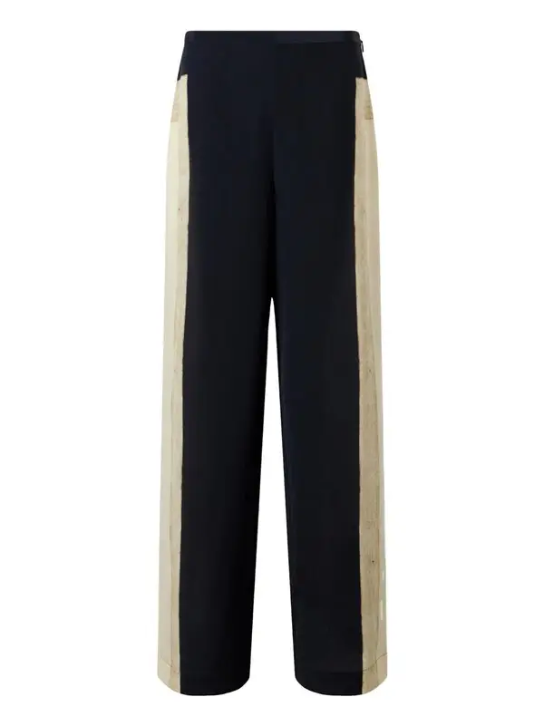 SIR. Sona Silk Crepe De Chine Wide-leg Pants - Black