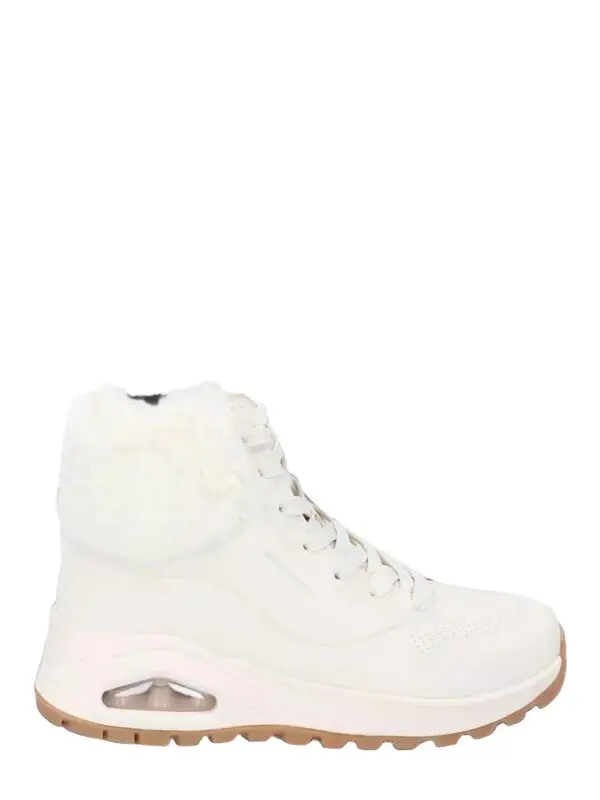 Sketchers Faux-fur-trim Lace-up Ankle Boots - Neutrals