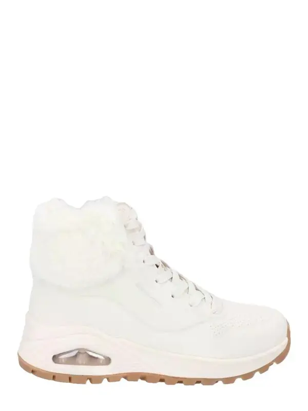 Sketchers Faux-fur-trim Lace-up Ankle Boots - Neutrals