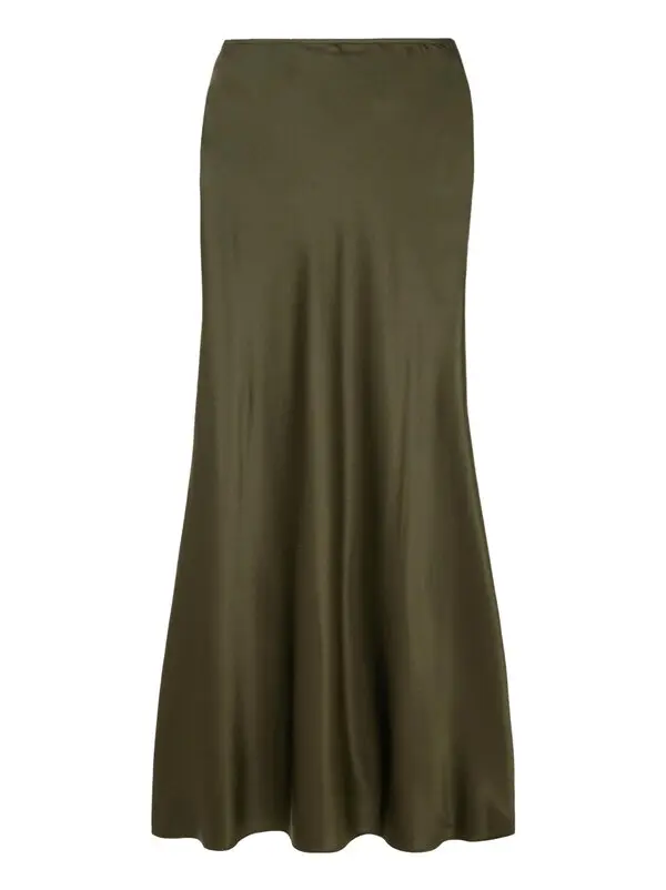 Staud Silk-blend Satin Maxi Skirt - No
