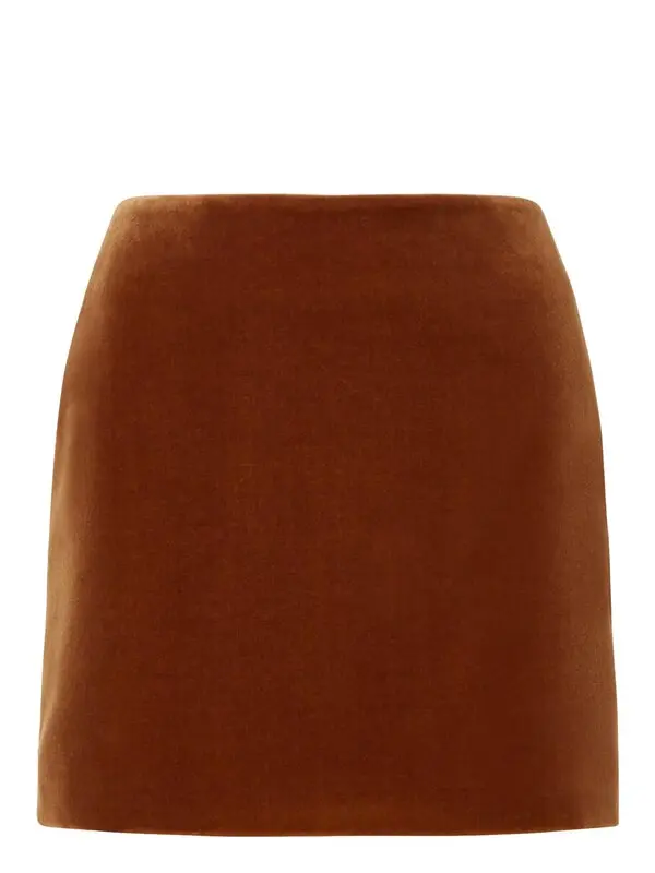 BLAZÉ MILANO Jealousy Cotton-velvet Mini Skirt - No