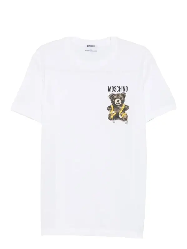 Moschino Teddy Bear Logo-print T-shirt - White
