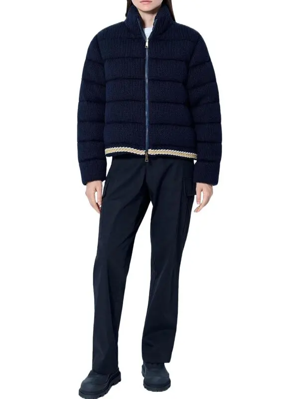 Moncler High-neck Padded Jacket - Blue