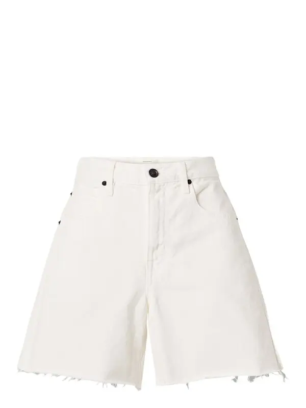 SLVRLAKE Sienna Frayed Denim Shorts - No