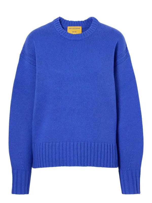 Guest In Residence Casual Wool Sweater - Blue