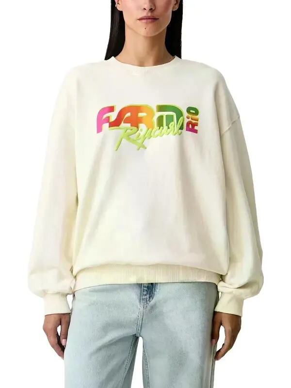 Rip Curl X Farm Rio Air Shred Logo-print Sweatshirt - Neutrals