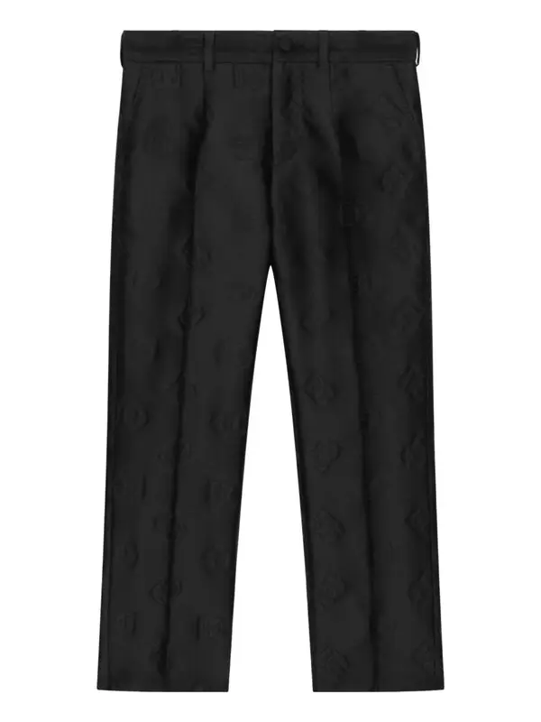 Dolce & Gabbana Classic Silk Jacquard Pants - Black