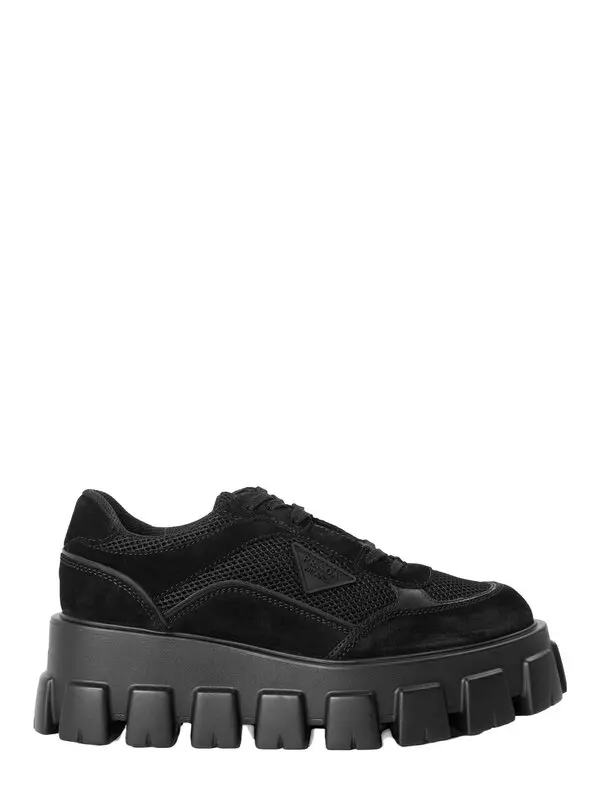 Prada Suede Platform Sneakers - No