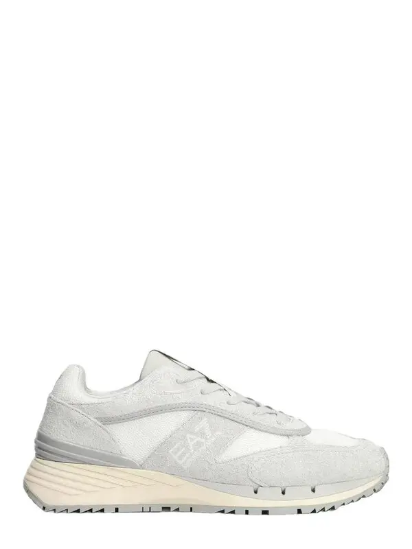EA7 Otg Logo-print Panelled Sneakers - Grey