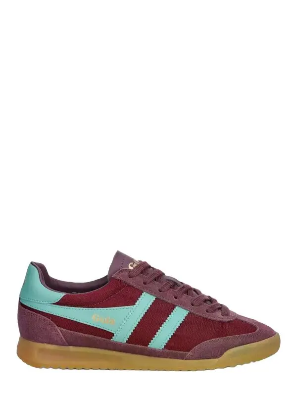 Gola Contrast-panel Lace-up Sneakers - Red