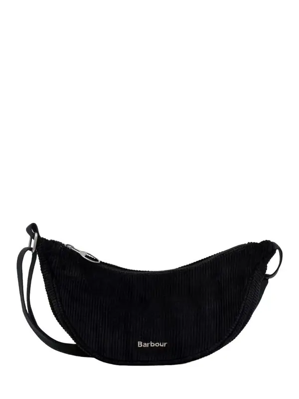 Barbour Mia Corduroy Curved Mini Cross Body Bag - Black