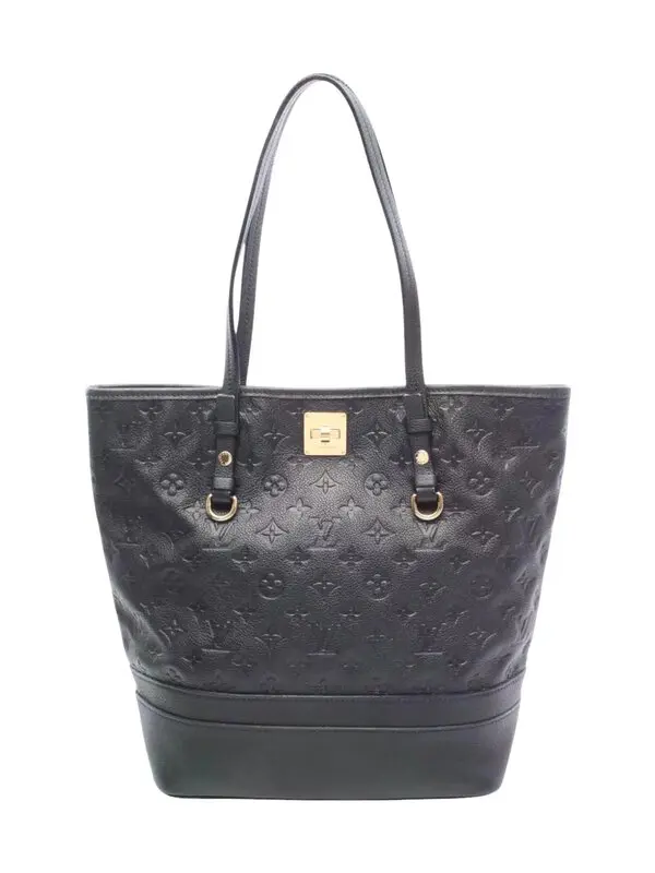 LOUIS VUITTON 2011 Monogram Empreinte Citadine Pm Tote Bag - Blue