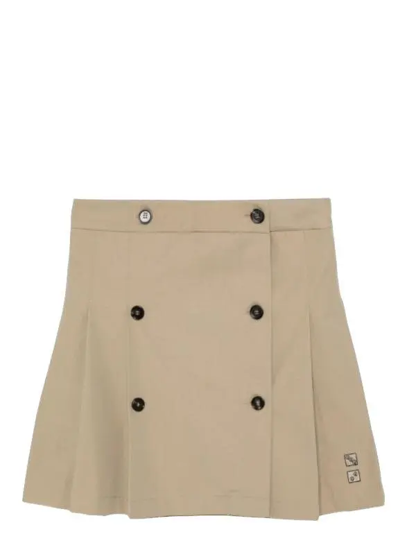 Fendi Double-breasted Pleated Skirt - No