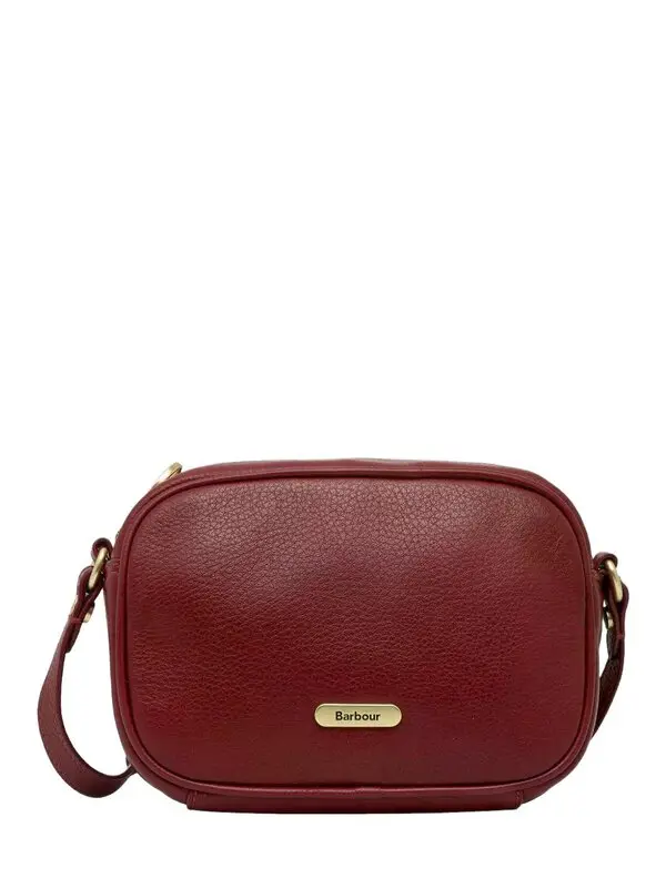 Barbour Mini Daphne Grained Leather Shoulder Bag - Red