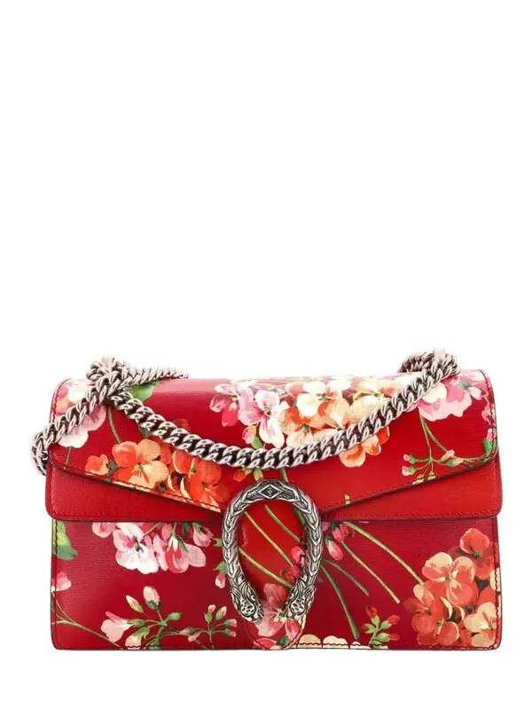 Gucci Dionysus Bag Blooms Print Leather Small Shoulder Bag - Multicolour