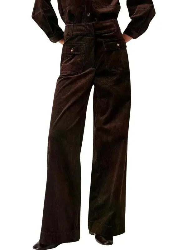SESSUN Manhastreet Corduroy Trousers - Brown