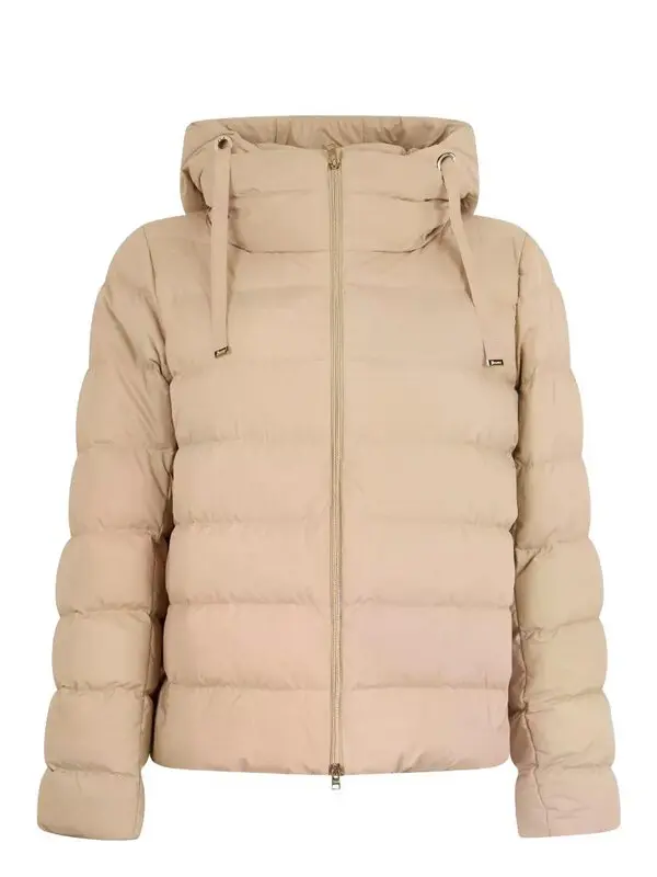 Herno Quilted Hooded Jacket - Neutrals