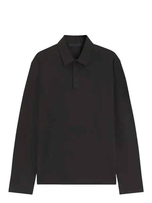 BOSS Long-sleeved Polo Shirt - Grey