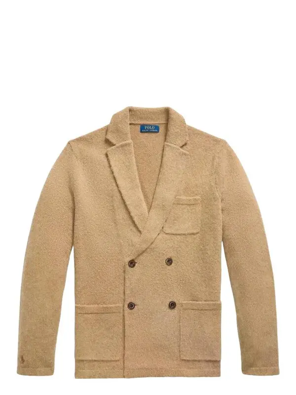 Polo Ralph Lauren Wool-cashmere Blazer Cardigan - Brown