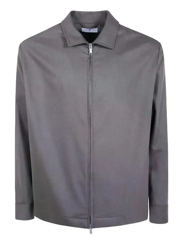 PT TORINO Zip-up Wool Jacket - Grey