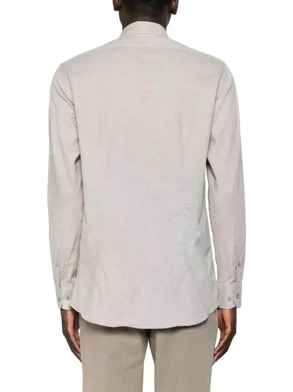 Sand Long-sleeve Button-down Shirt - Neutrals