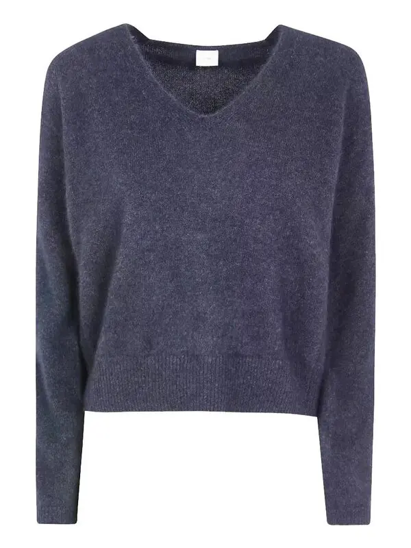CT PLAGE V-neck Knitted Sweater - Grey