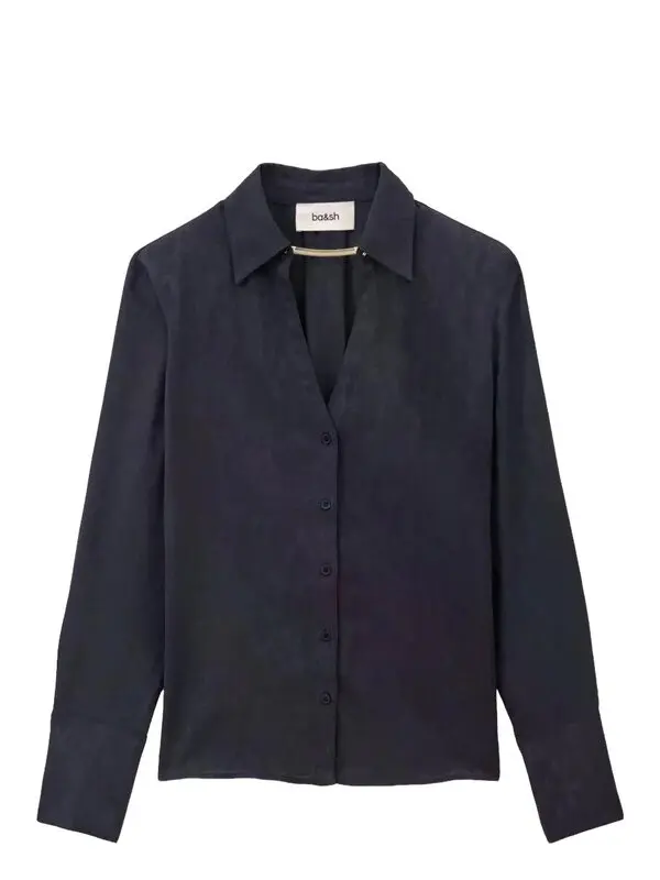Ba&sh Hetsey Jacquard-effect Shirt - Blue