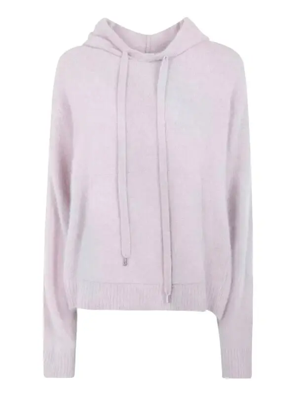 CT PLAGE Drawstring Pouch-pocket Hoodie - Pink