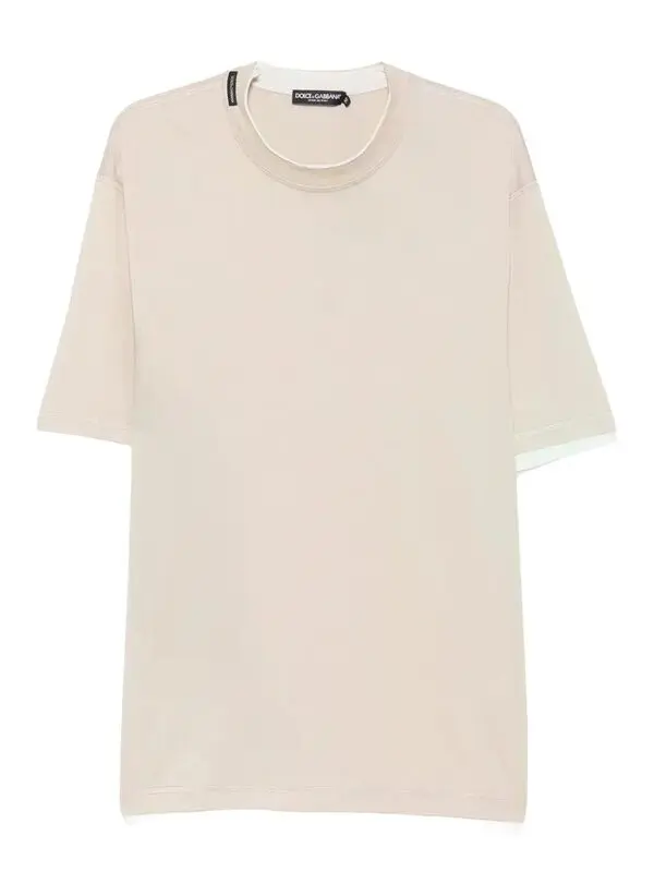 Dolce & Gabbana Layered-effect T-shirt - Neutrals