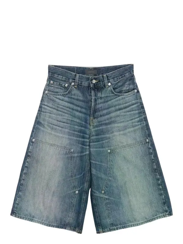HAIKURE Legacy Short Whiskered Panelled Jeans - Blue