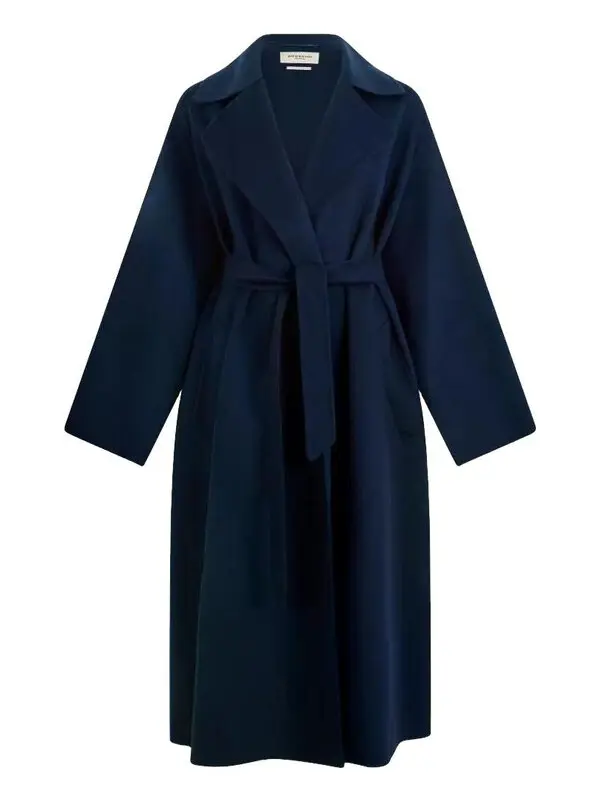 Max Mara Double Wool-blend Coat - Blue