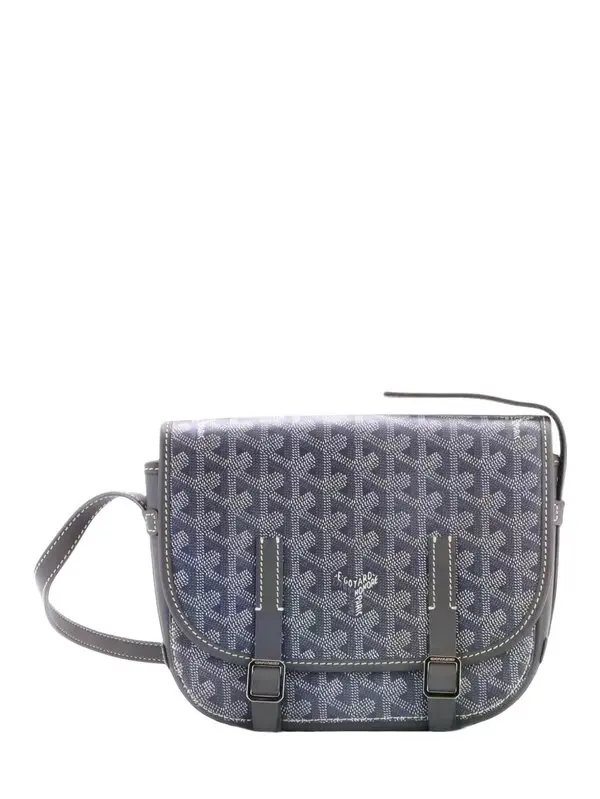 Goyard Belvedere Messenger Bag Coated Canvas Pm Crossbody Bag - Grey