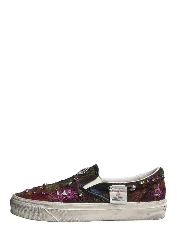 VANS Lx Classic Slip-on 98 Harris Tweed Sneaker - Red/multi