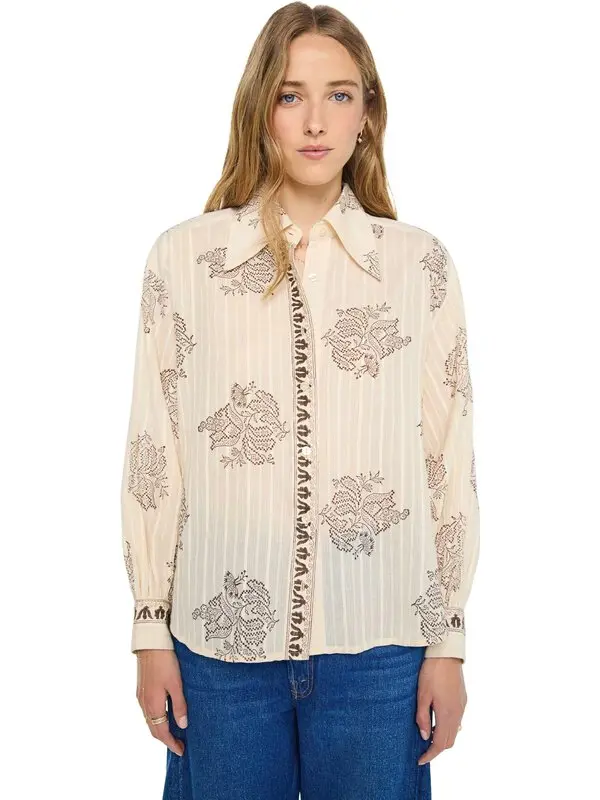Alix Of Bohemia Kiki Shirt Grapevine Stripe - Multi