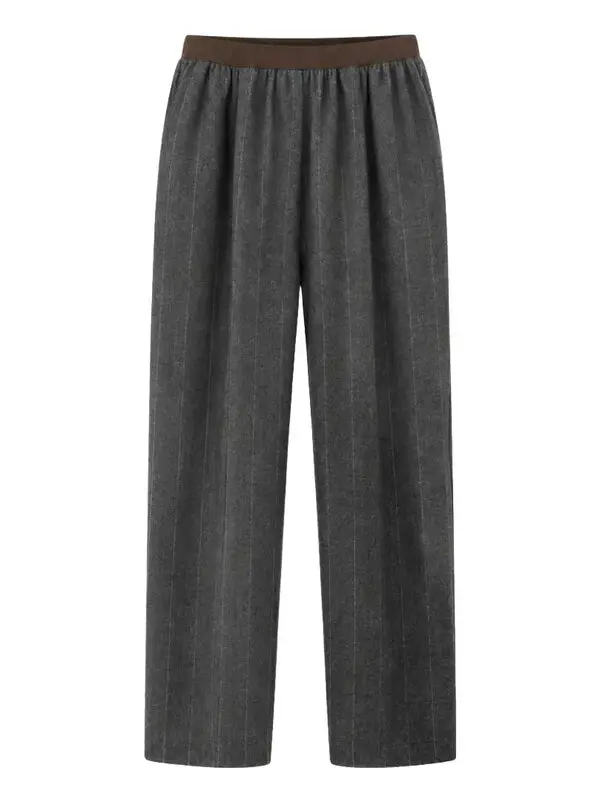 JUCCA Pinstripe-pattern Trousers - Grey