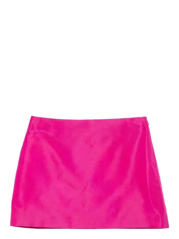 ART DEALER Silk Mini Skirt - Pink