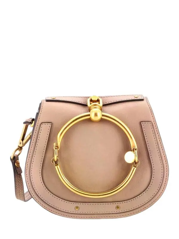 Chloé Nile Leather Small Crossbody Bag - Neutrals