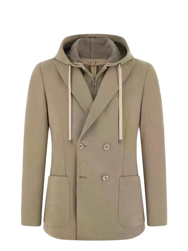 Boggi Milano Sweatshirt Blazer Madison In Cotton Blend B Jersey - Neutrals