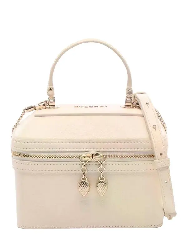 BVLGARI 2010-2026 Leather Serpenti Forever Vanity Bag - Neutrals