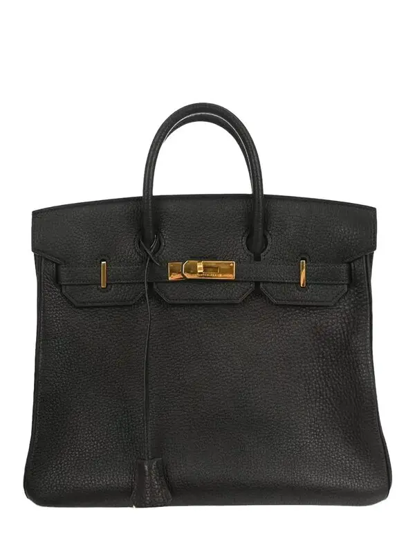 Hermès 1994 32 Haut A Courroies Handbag - Black