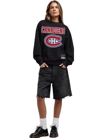 Mitchell & Ness Montreal Canadiens Core Oversized Sweatshirt - Black