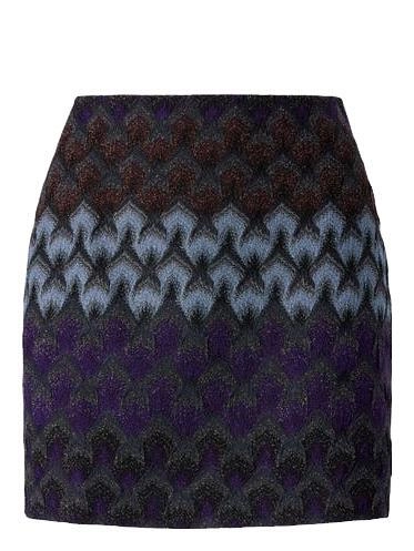 Missoni Viscose Lamé Mini Skirt With Lace Motif - Multicoloured