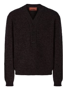Missoni Wool And Viscose Mélange V-neck Pullover - Brown
