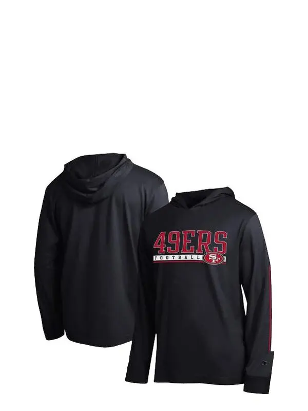 Champion San Francisco 49ers All Star Hooded T-shirt - Jet Black