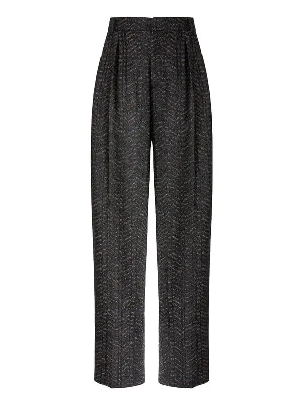 Missoni Wide-leg Pants - Grey& Silver