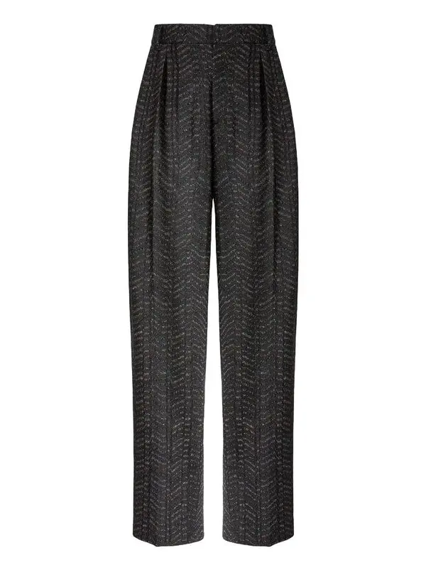 Missoni Wide-leg Pants - Grey& Silver