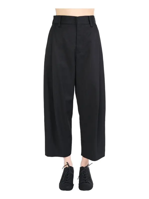 UMA WANG Belt-loop Casual Pants - Black