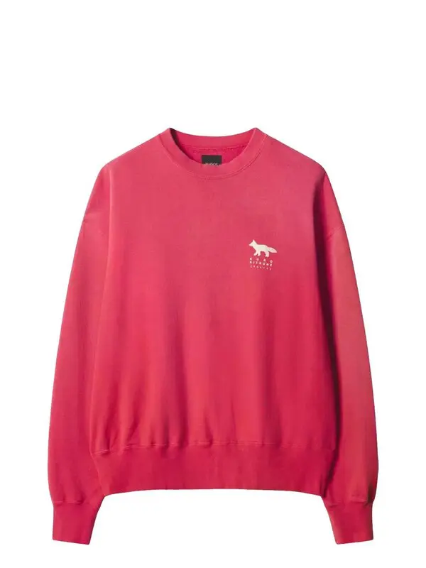 Maison Kitsuné X Kuro Logo-print Sweatshirt - Red