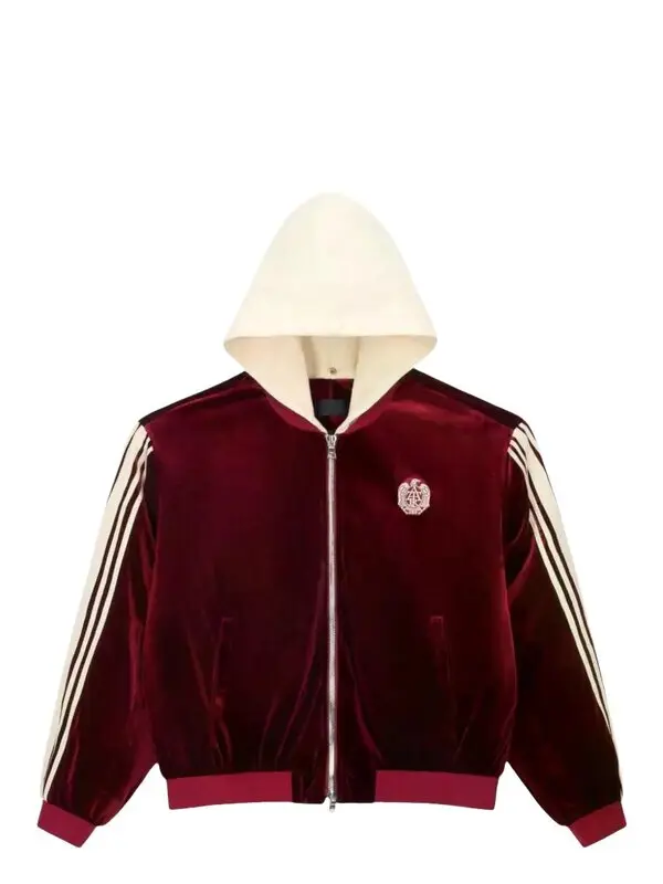 RtA Rei Crest-motif Bomber Jacket - Red