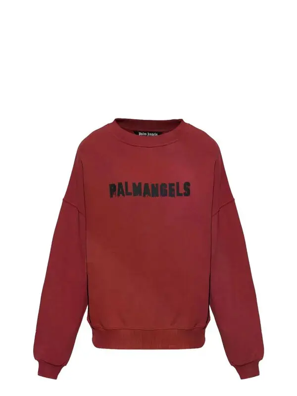 Palm Angels Palm Hills Logo-print Sweatshirt - Red